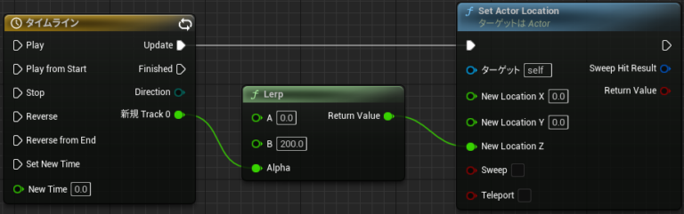 2つの値を線形補完する[Lerp] | Unreal Engine & UEFN 学習帳