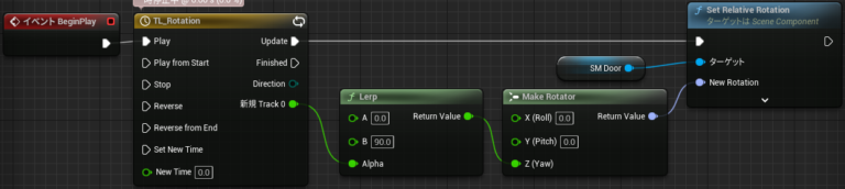 タイムラインを使ってアクタを滑らかに動かす[TimeLine,Set Actor Location,Set Actor Rotation] | Unreal Engine & UEFN 学習帳