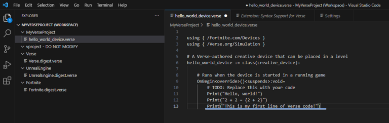 初めてのVerseプログラミングのメモ[UEFN,Verse] | Unreal Engine & UEFN 学習帳